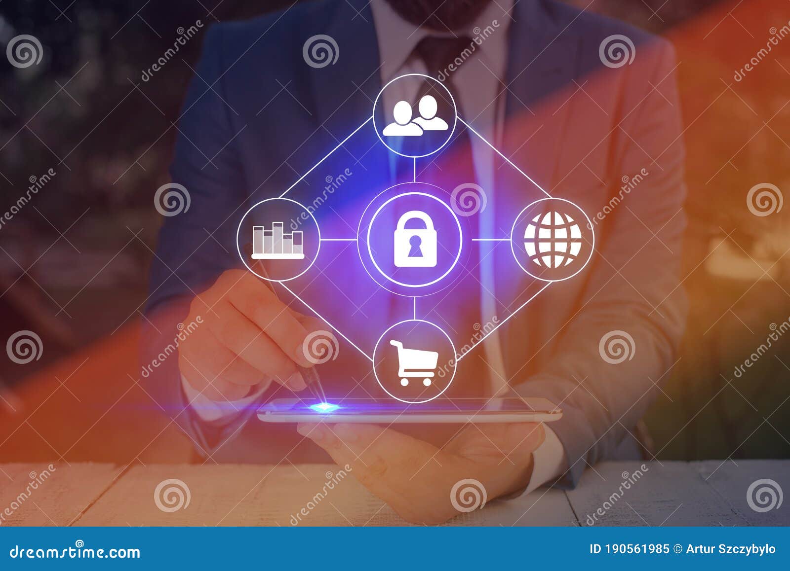 Information Computerization with Infographic Elements and Flat Icons ...