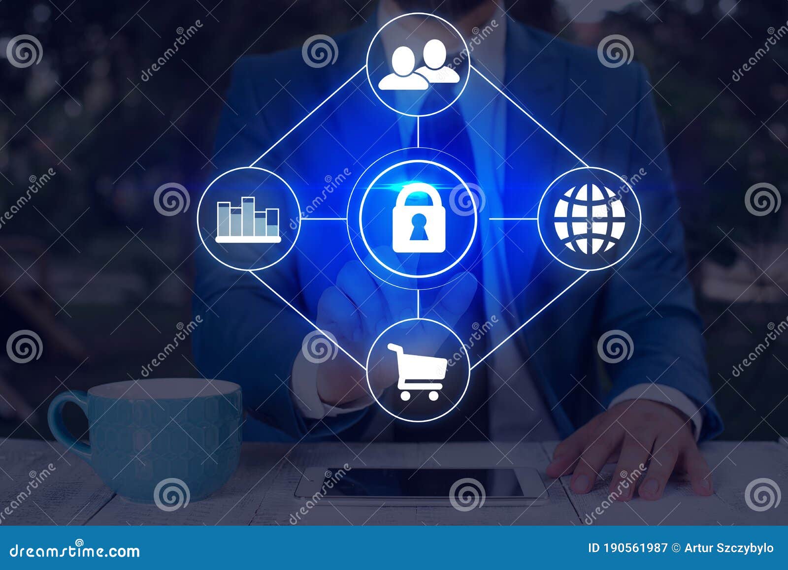 Information Computerization with Infographic Elements and Flat Icons ...