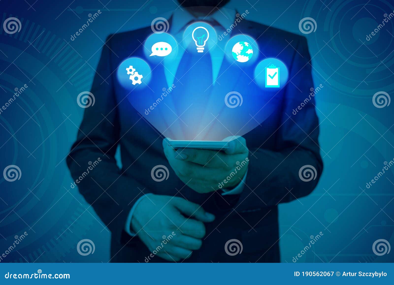 Information Computerization with Infographic Elements and Flat Icons ...