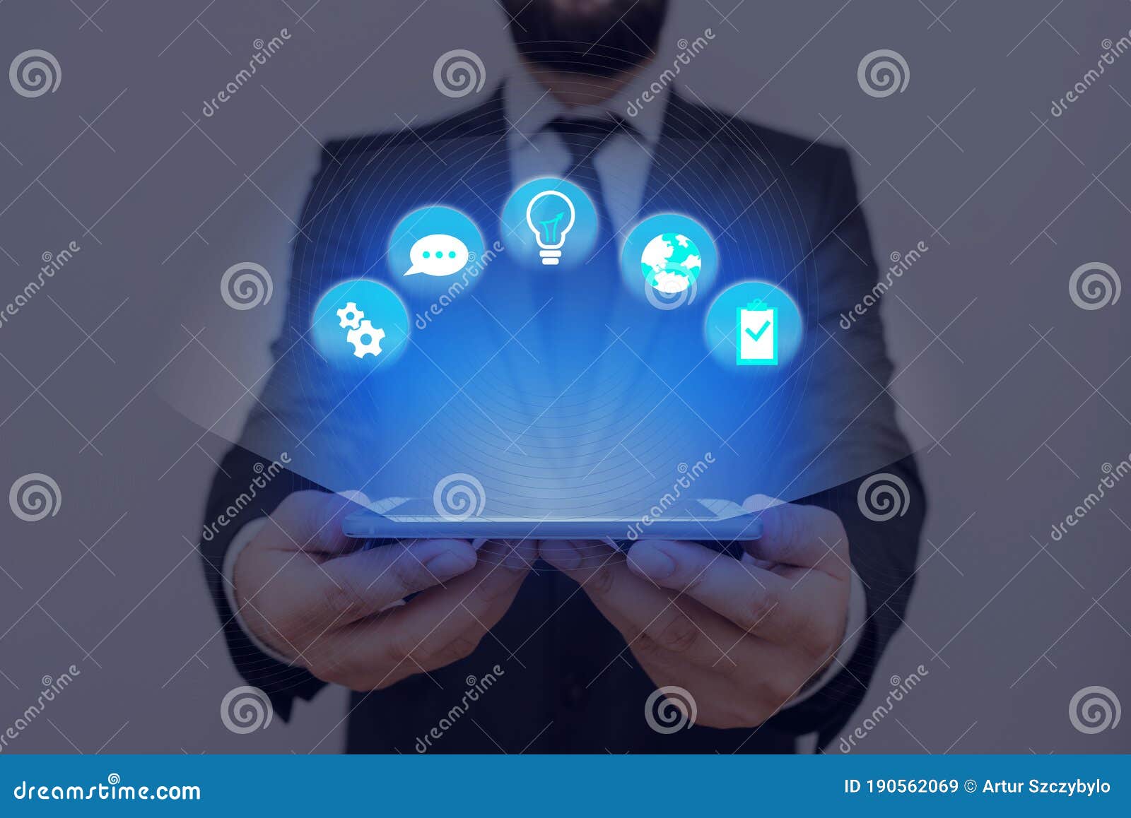 Information Computerization with Infographic Elements and Flat Icons ...