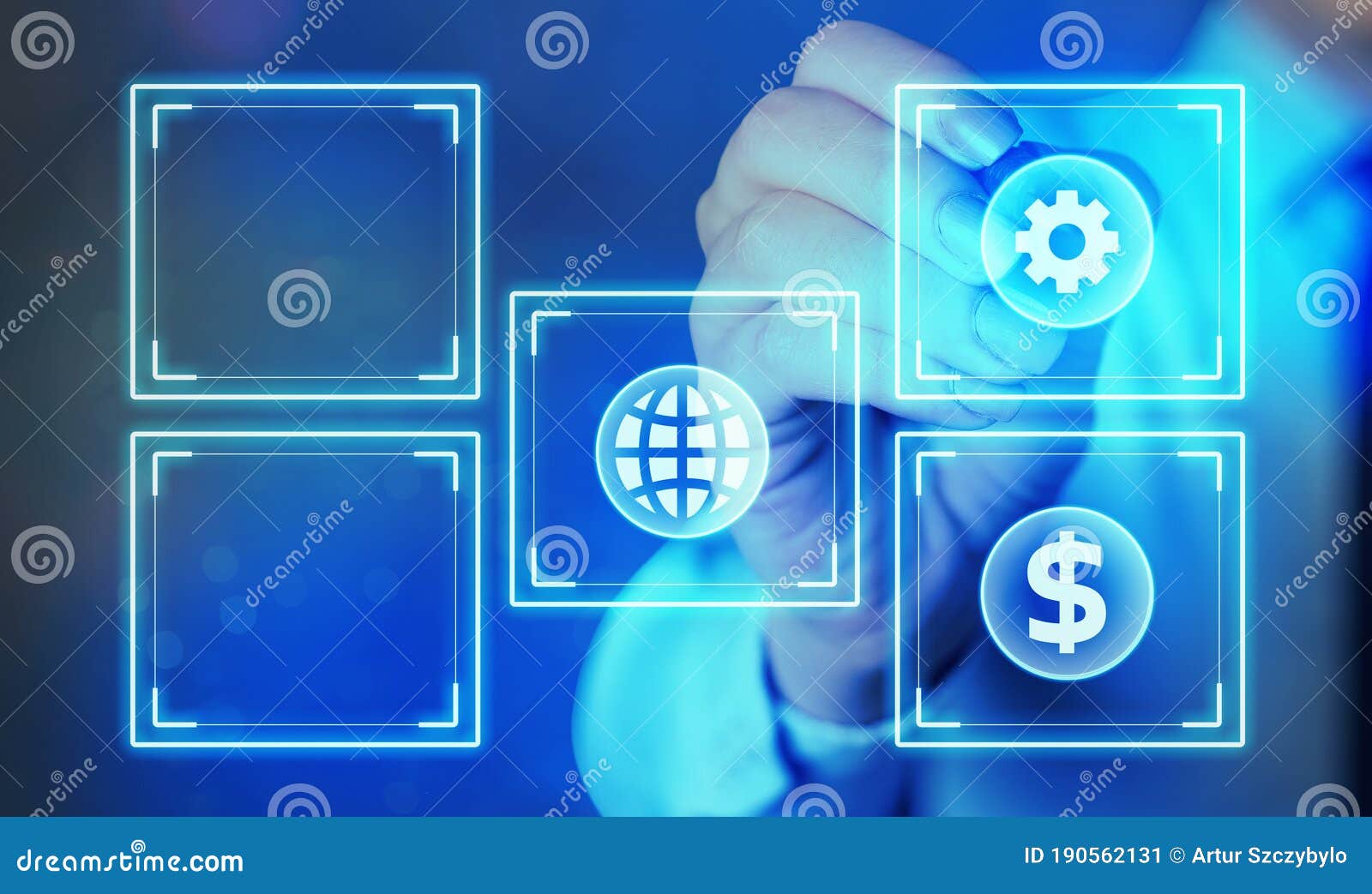 Information Computerization with Infographic Elements and Flat Icons ...