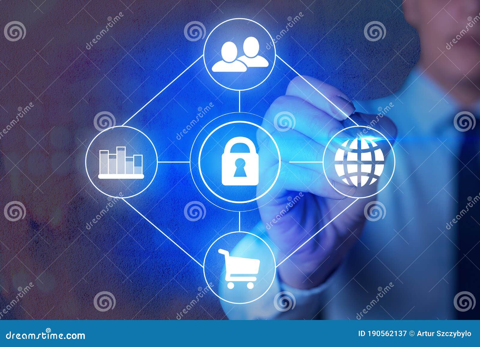 Information Computerization with Infographic Elements and Flat Icons ...