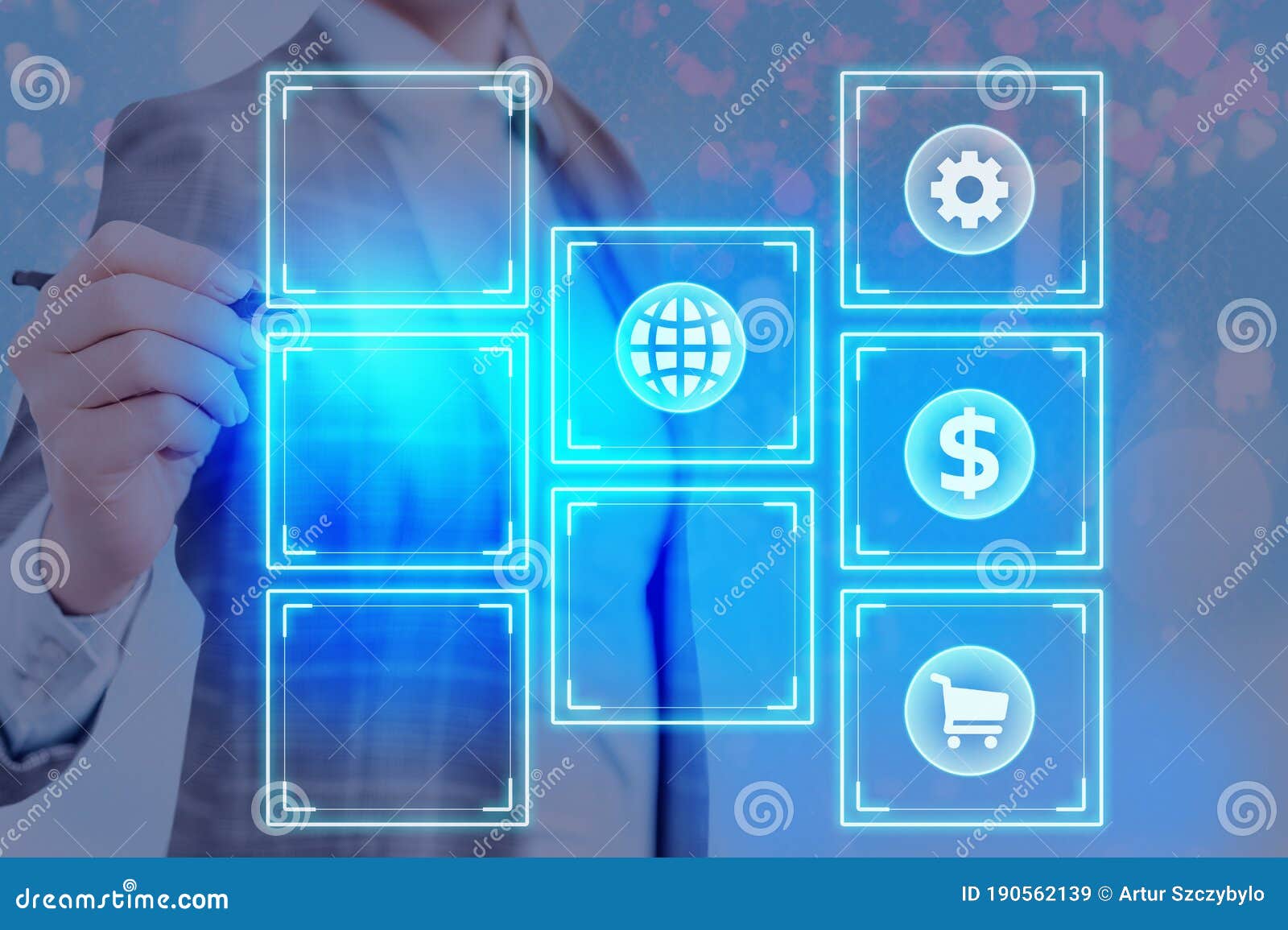 Information Computerization with Infographic Elements and Flat Icons ...