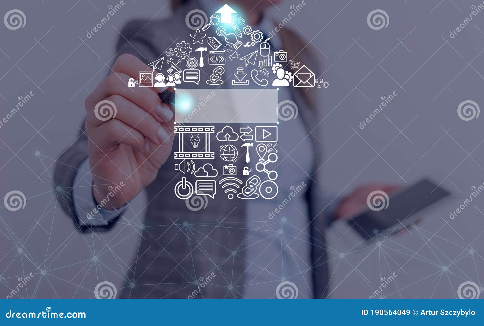 Information Computerization with Infographic Elements and Flat Icons ...