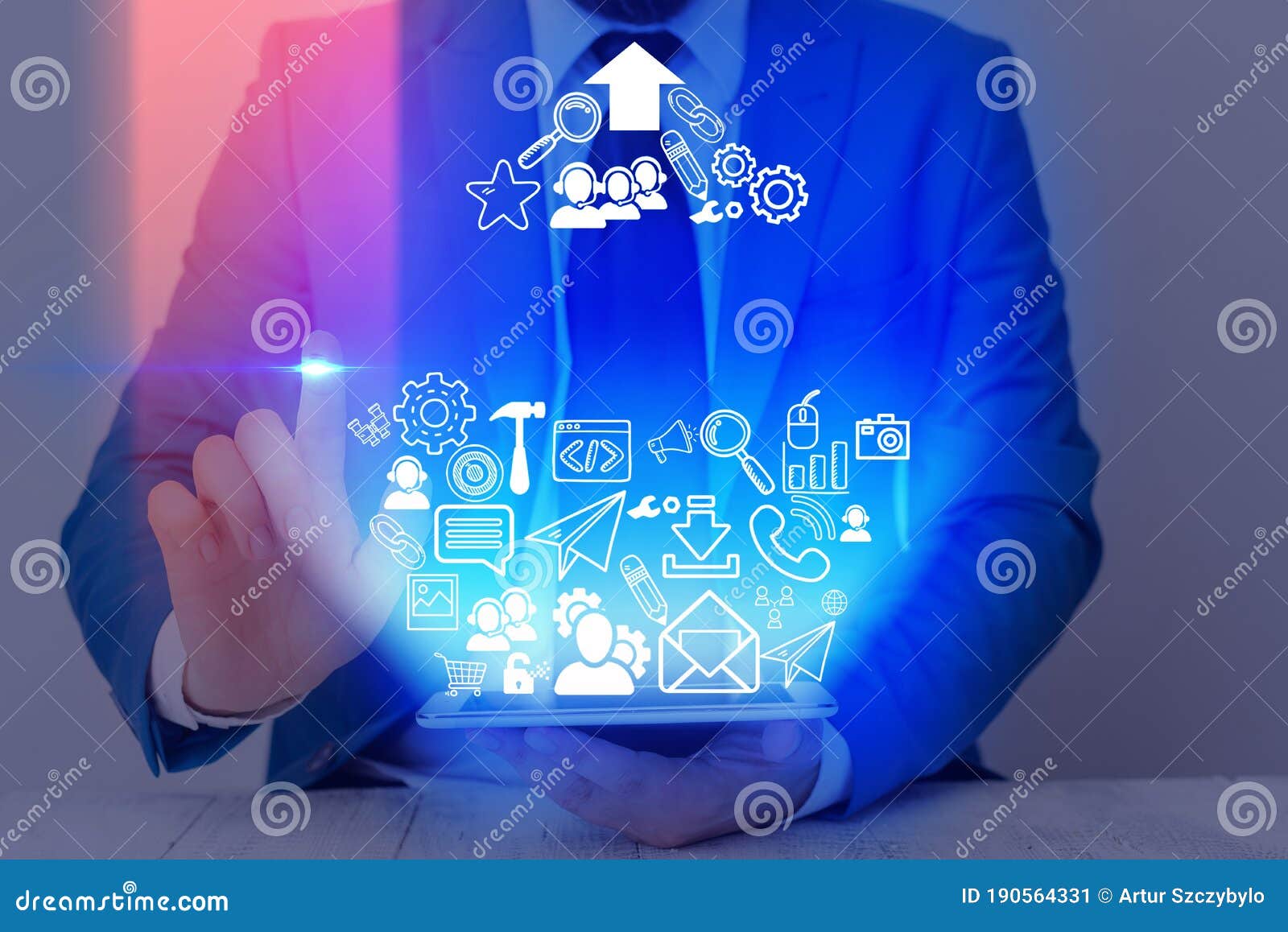 Information Computerization with Infographic Elements and Flat Icons ...