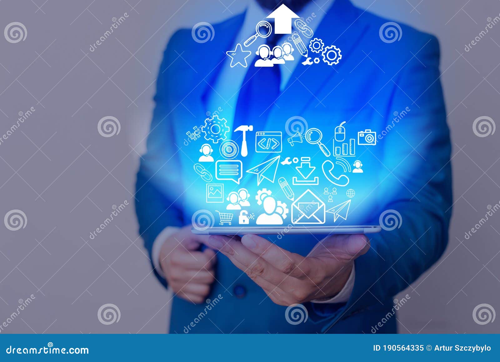 Information Computerization with Infographic Elements and Flat Icons ...