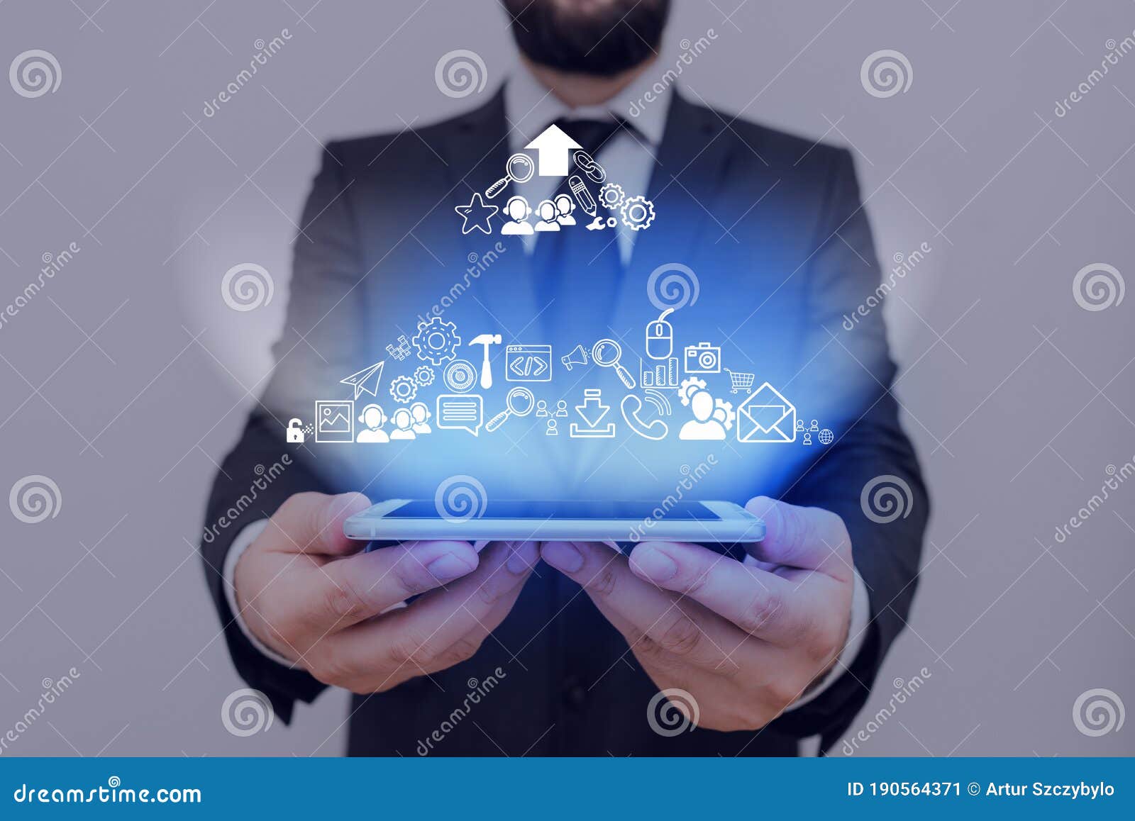 Information Computerization with Infographic Elements and Flat Icons ...