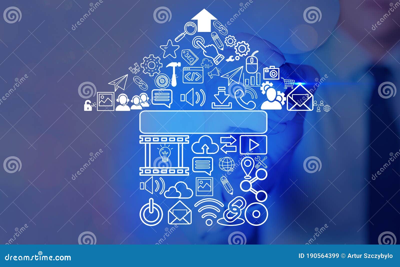 Information Computerization with Infographic Elements and Flat Icons ...