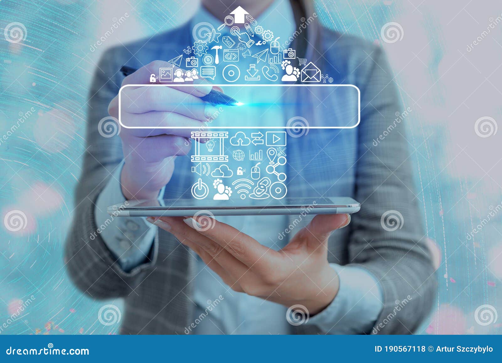 Information Computerization with Infographic Elements and Flat Icons ...