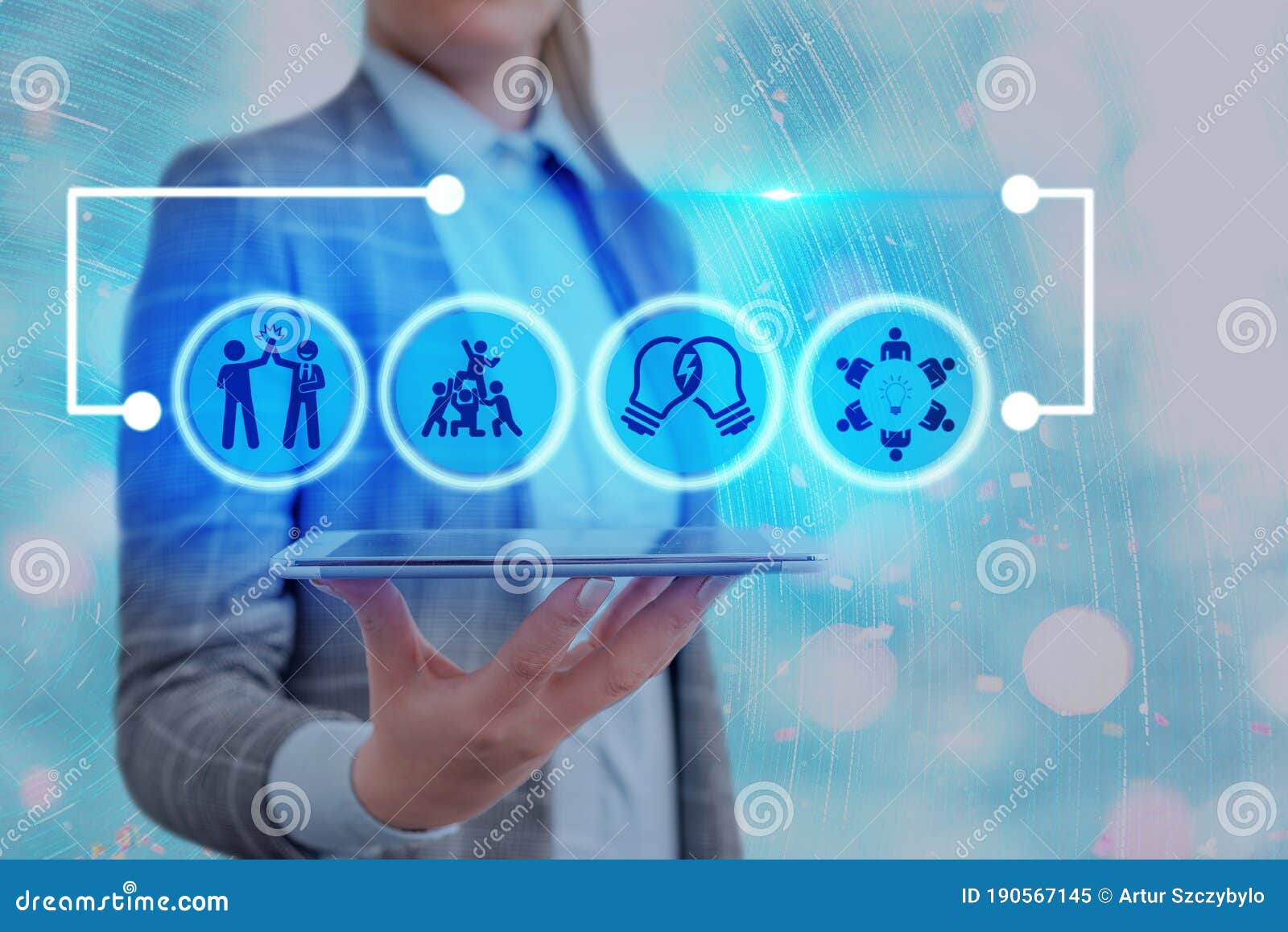 Information Computerization with Infographic Elements and Flat Icons ...