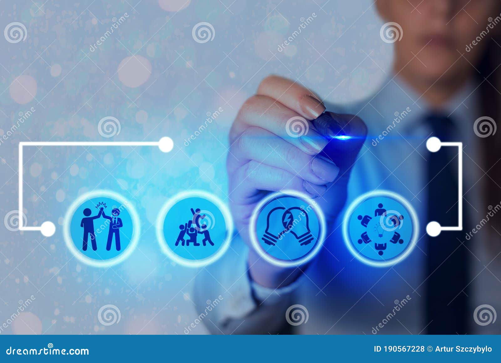 Information Computerization with Infographic Elements and Flat Icons ...