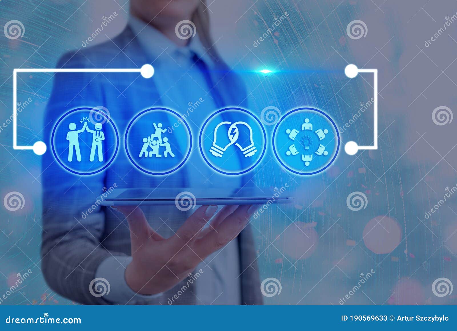 Information Computerization with Infographic Elements and Flat Icons ...