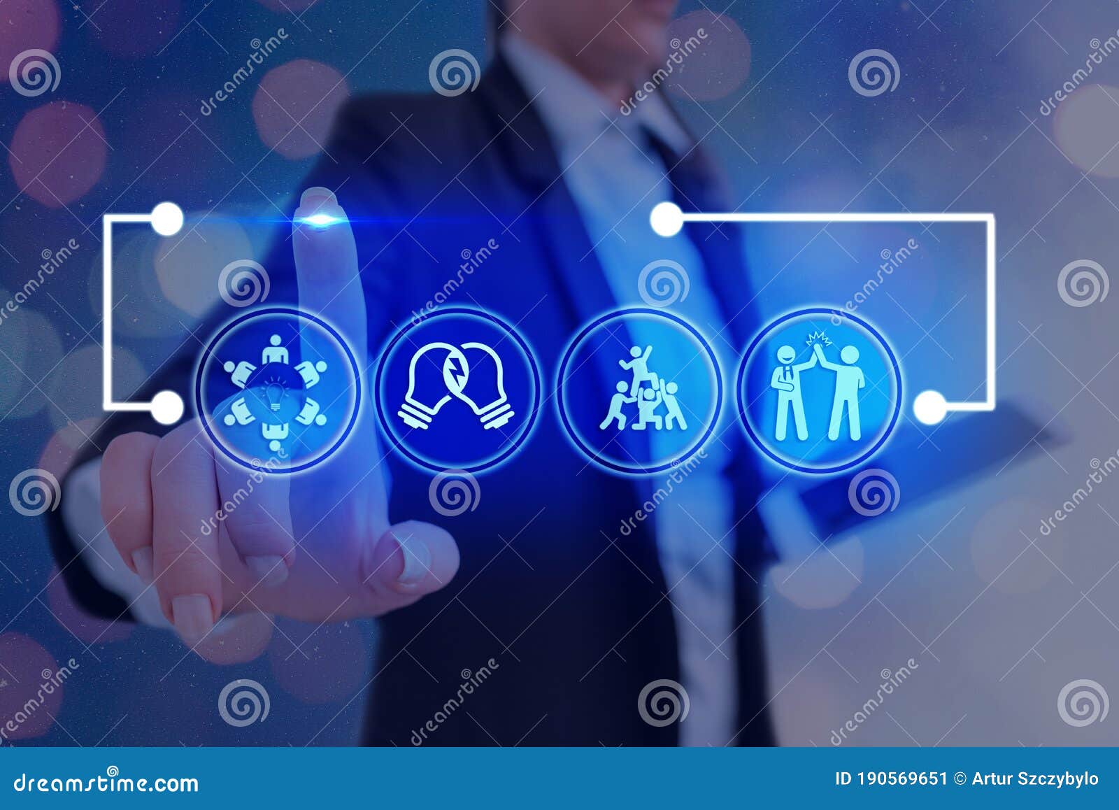 Information Computerization with Infographic Elements and Flat Icons ...