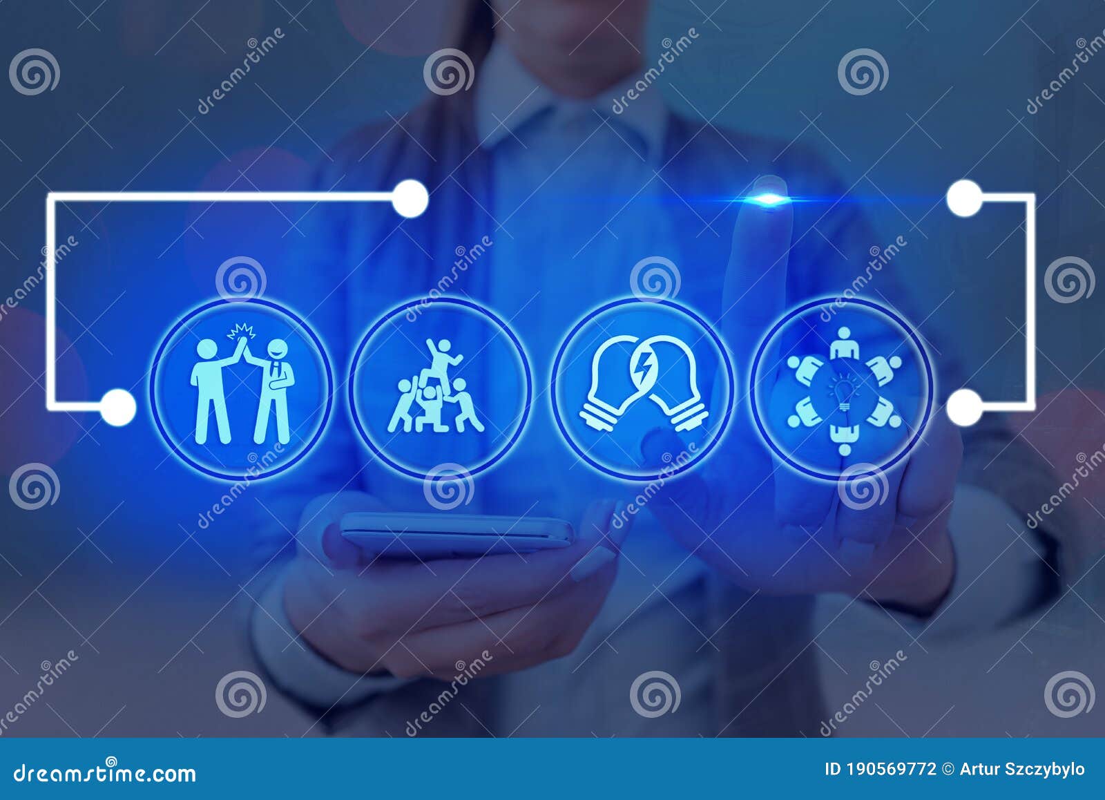 Information Computerization with Infographic Elements and Flat Icons ...