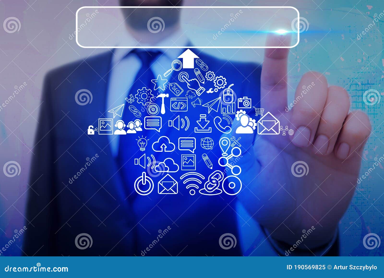 Information Computerization with Infographic Elements and Flat Icons ...