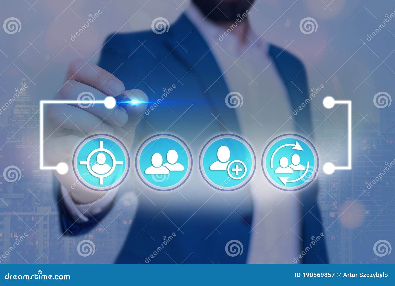 Information Computerization with Infographic Elements and Flat Icons ...