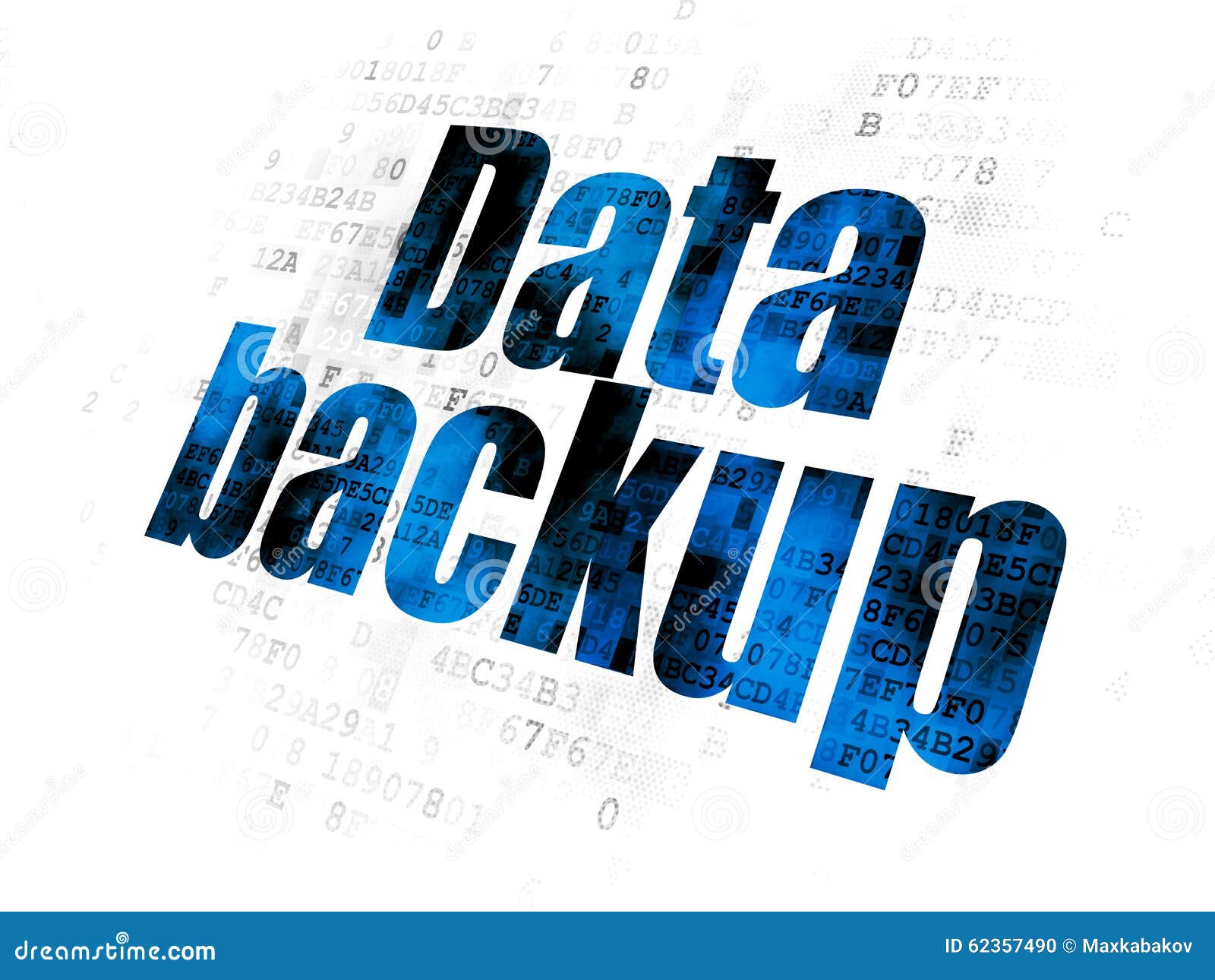 Information Concept: Data Backup on Digital Stock Illustration ...