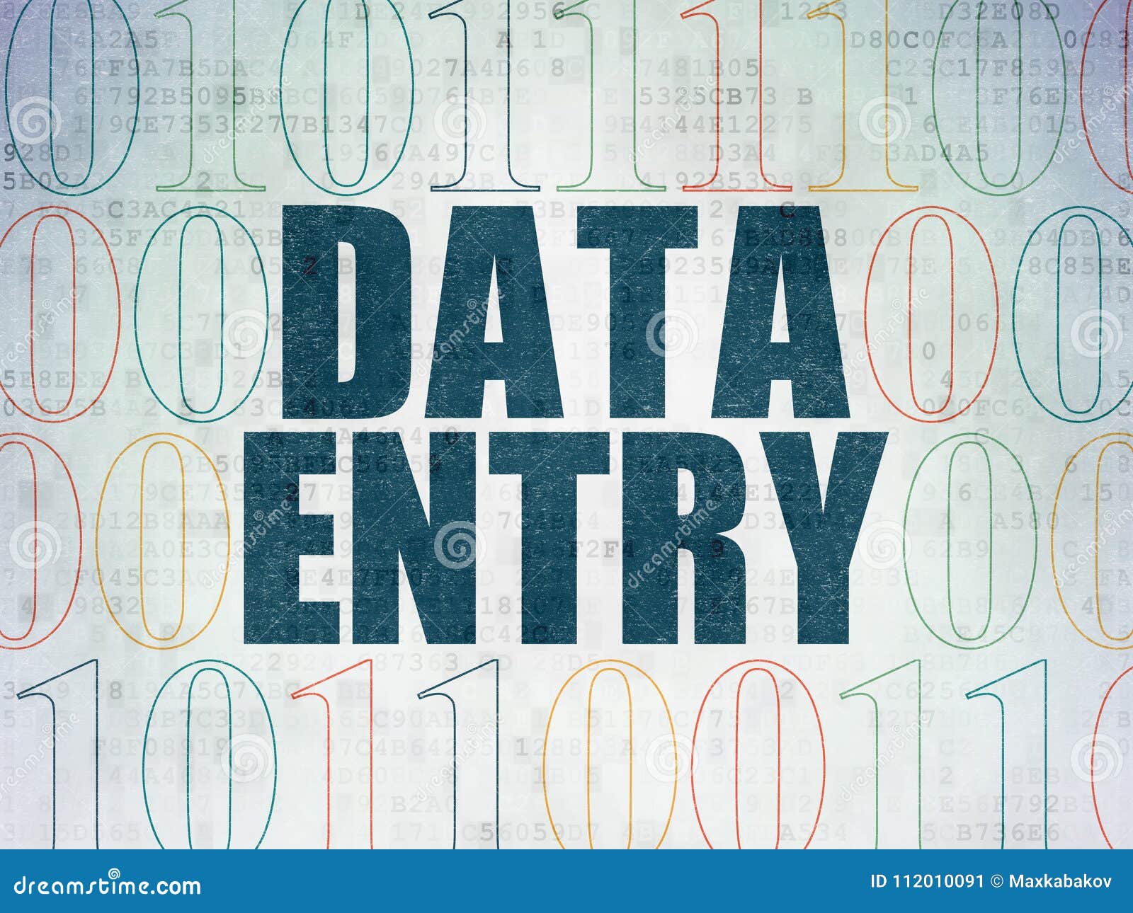 Information Concept: Data Entry on Digital Data Paper Background Stock ...