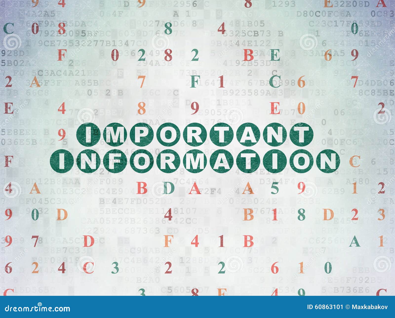 Information Concept: Important Information on Stock Illustration ...