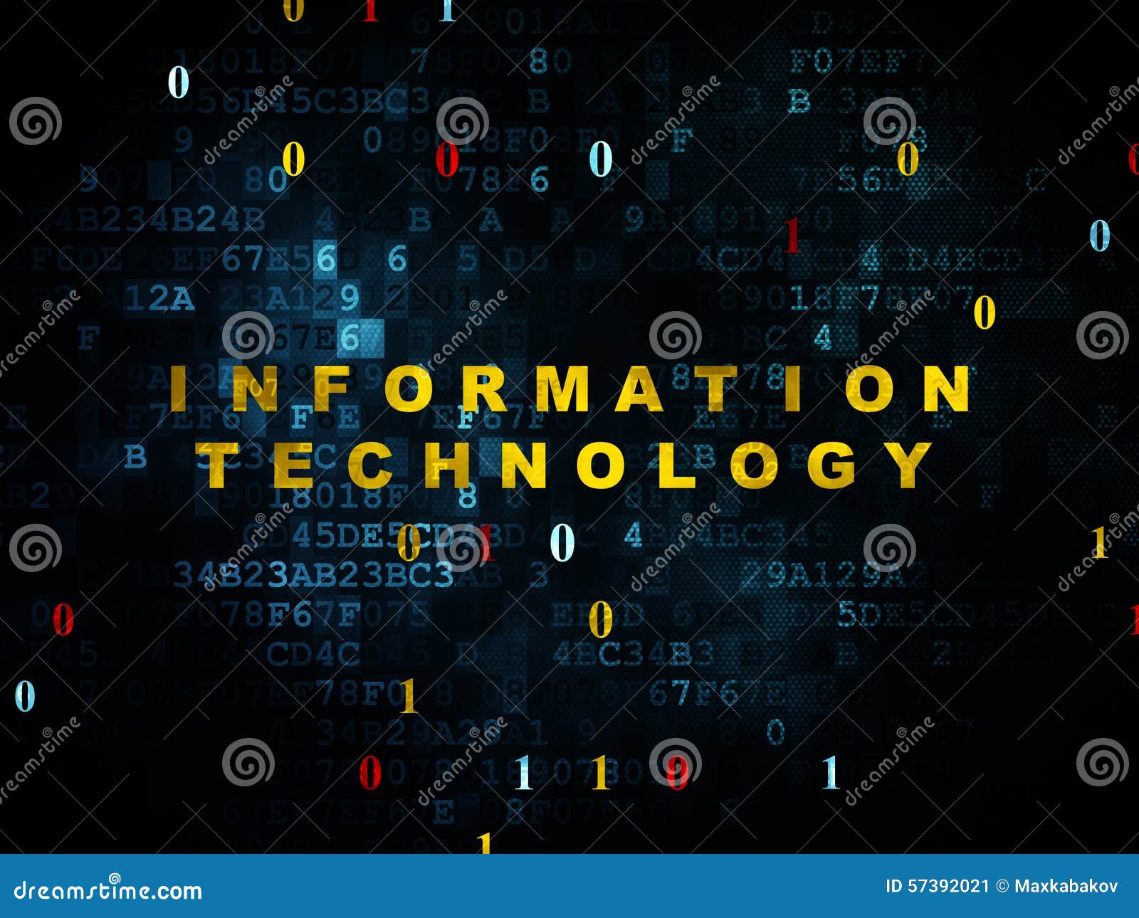Information Concept: Information Technology on Stock Illustration ...