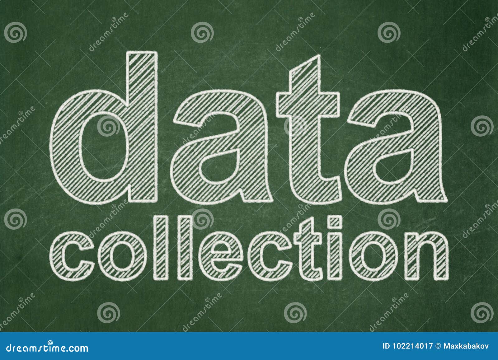 Information Concept: Data Collection on Chalkboard Background Stock ...