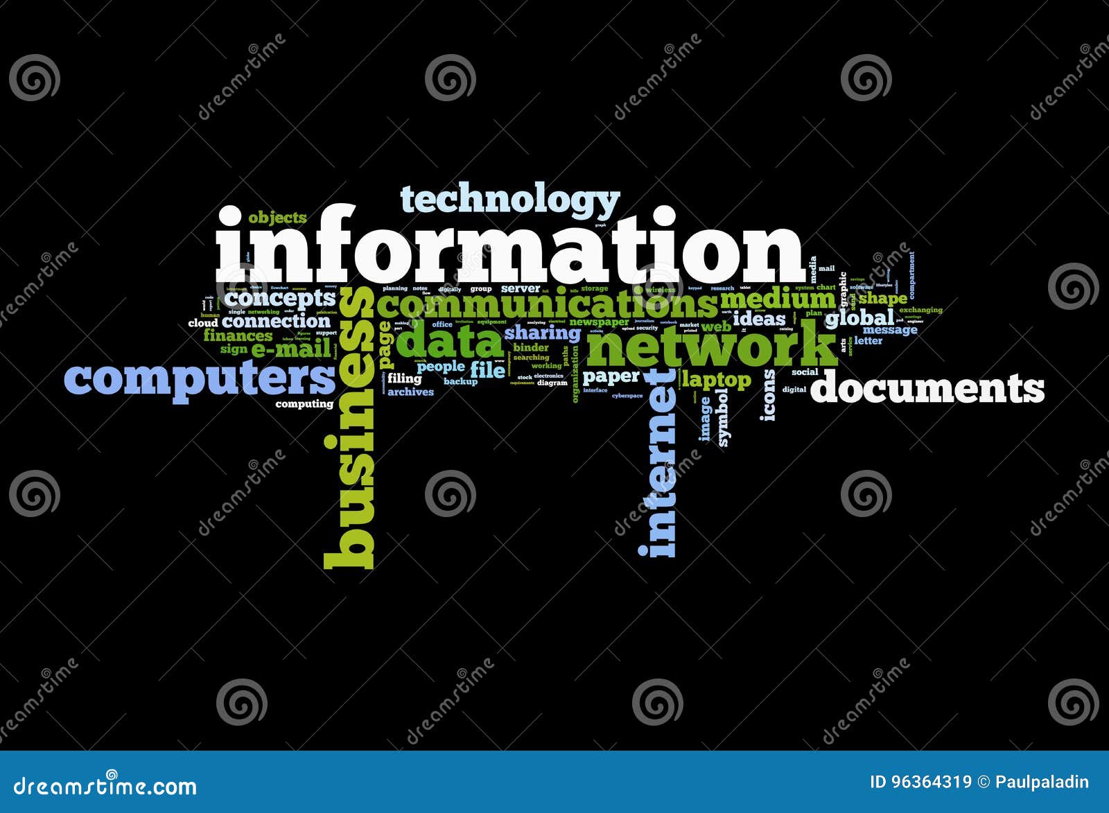Information concept word stock illustration. Illustration of computer ...