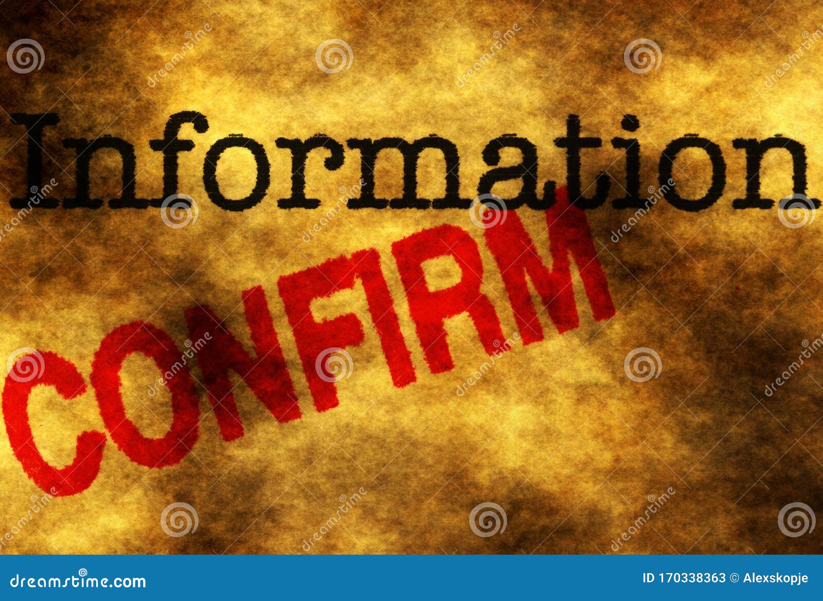 Information confirm stock illustration. Illustration of text - 170338363