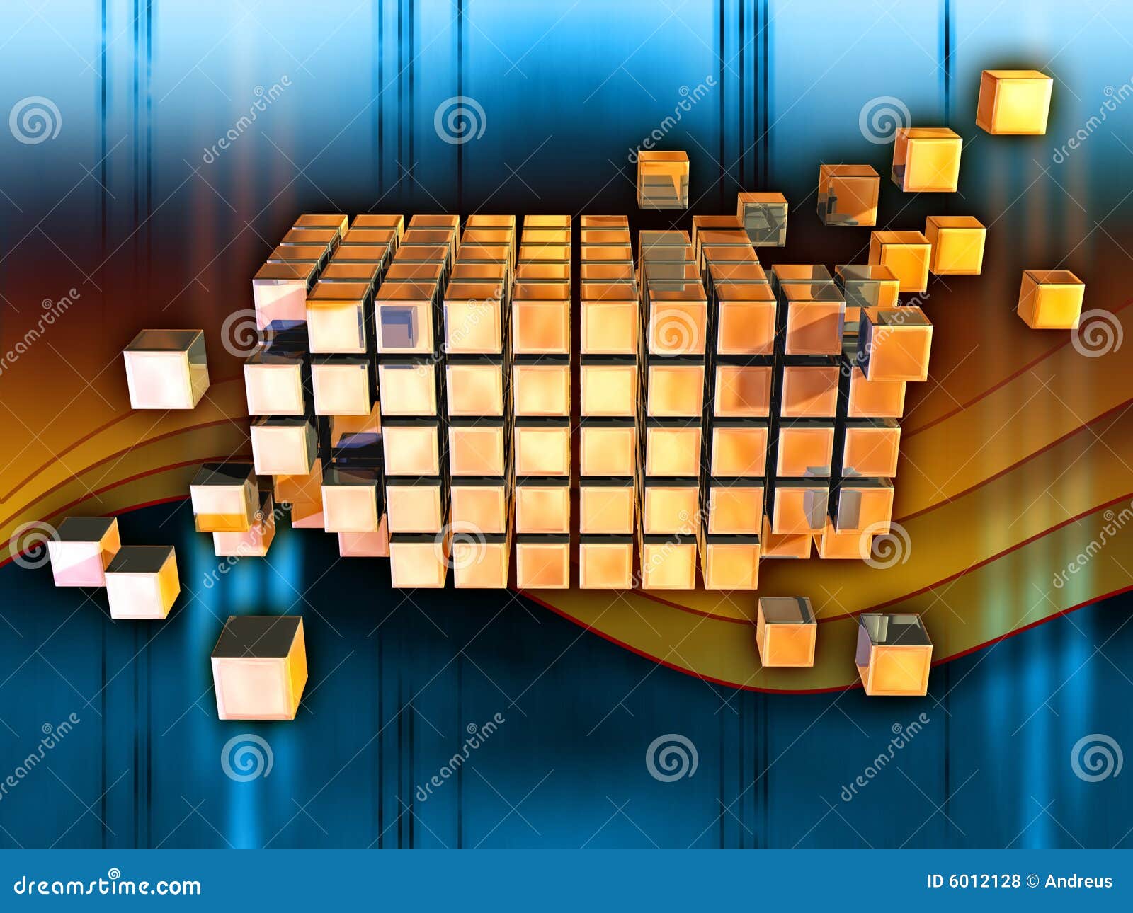 Information cubes stock illustration. Illustration of digital - 6012128