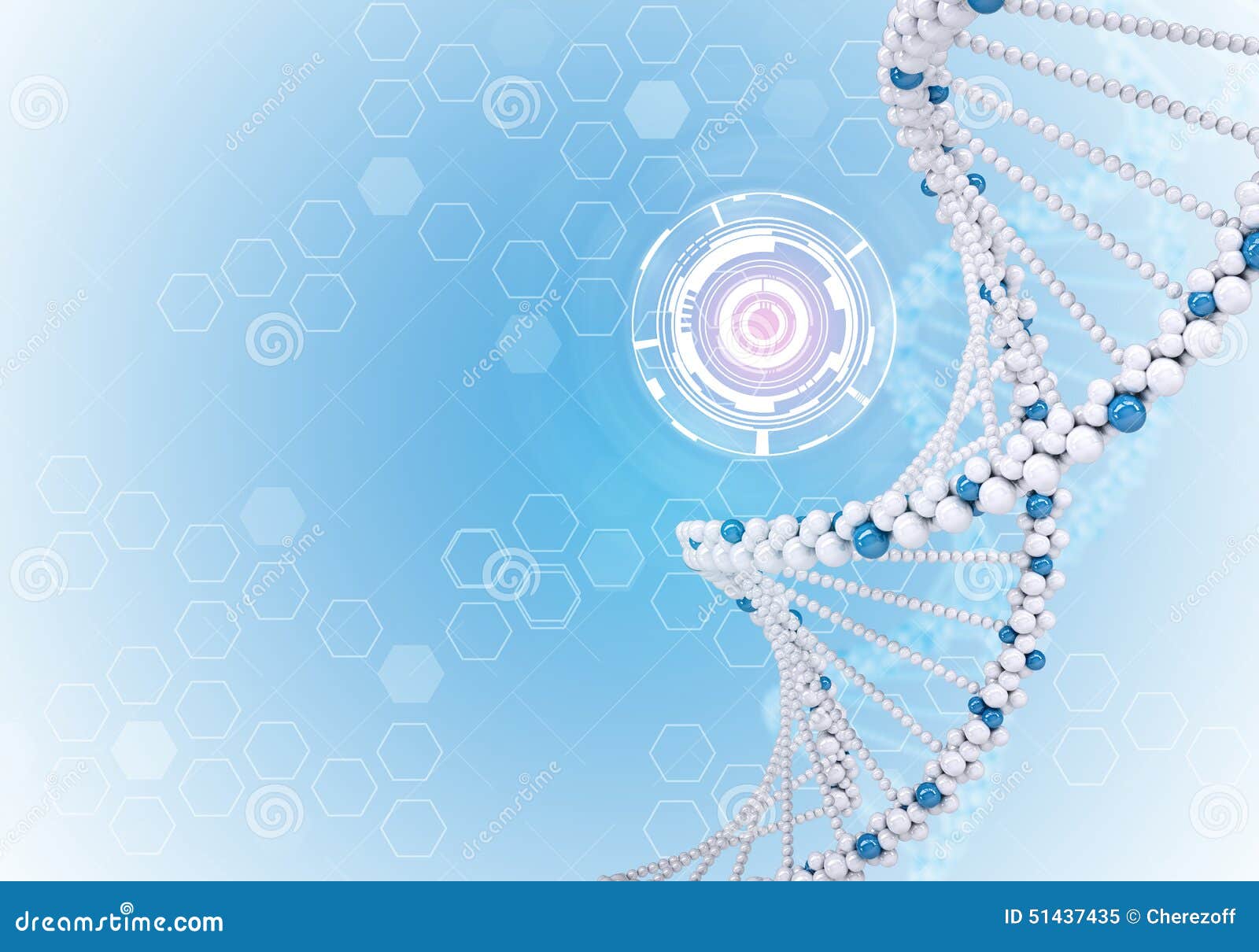 Information 3d Blank Board. Human DNA Stock Illustration - Illustration ...