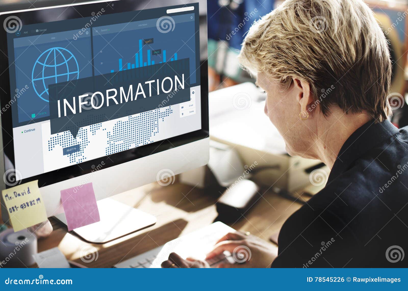 Information Data Details Facts Research Graphic Concept Stock Photo ...