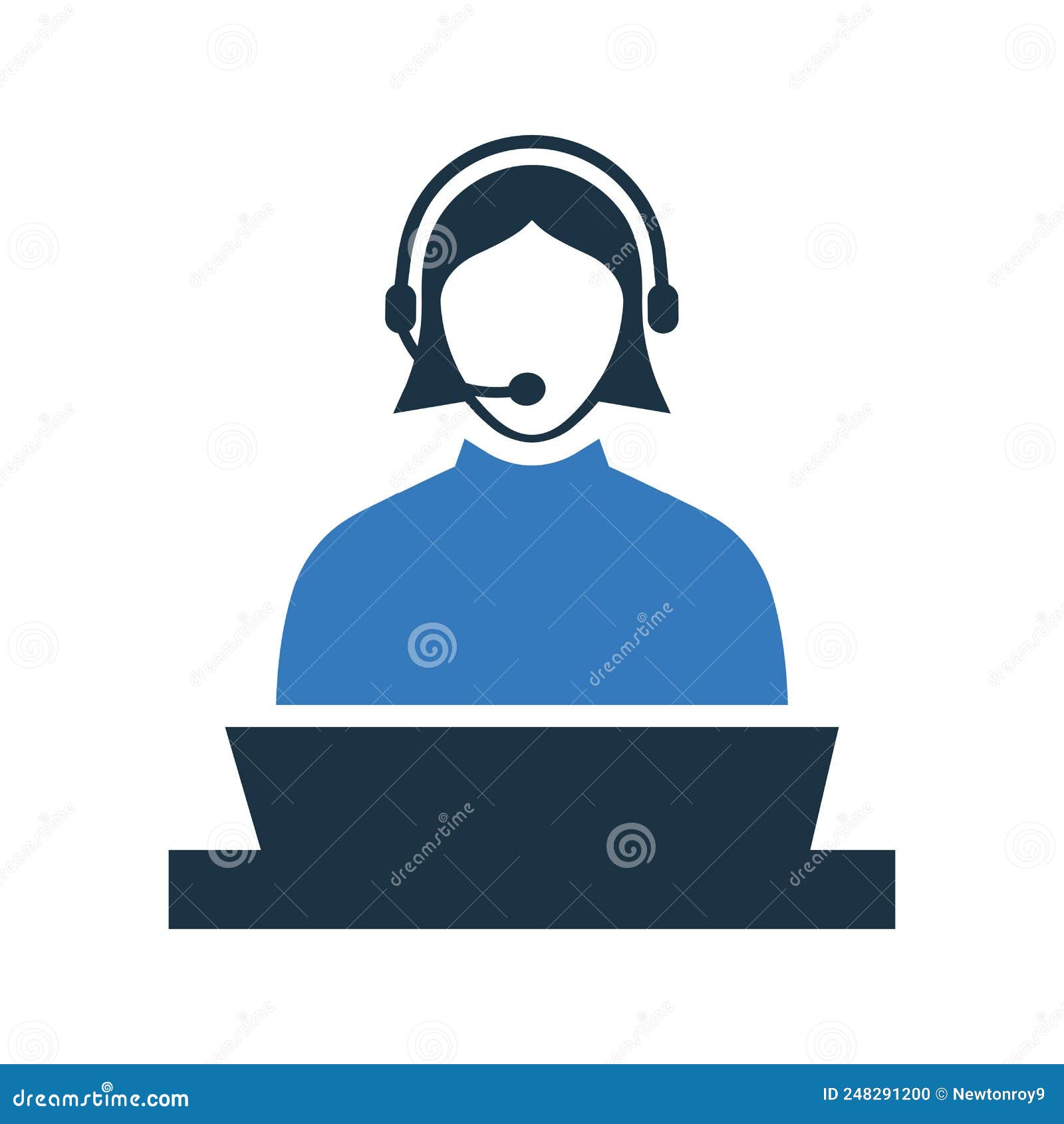 Information Desk, Help Desk, Customer Service Icon. Vector Illustration ...