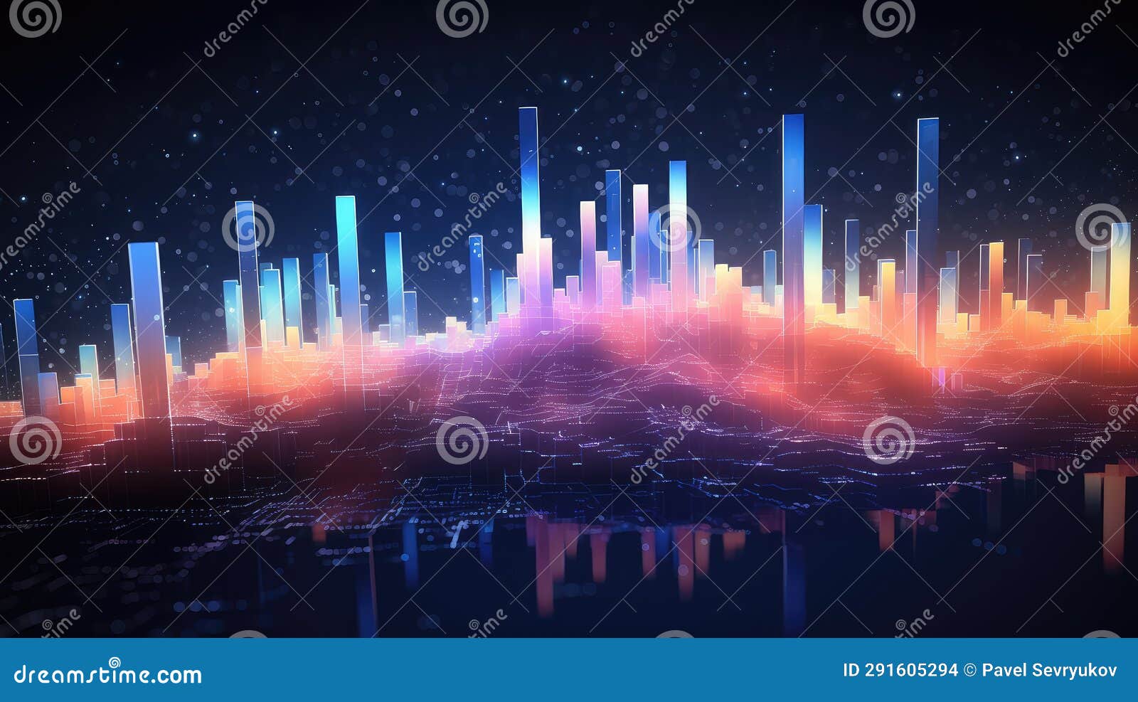Information Digital Data Flow Stock Illustration - Illustration of flow ...