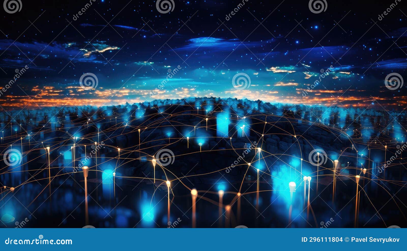 Information Digital Data Flow Stock Illustration - Illustration of ...