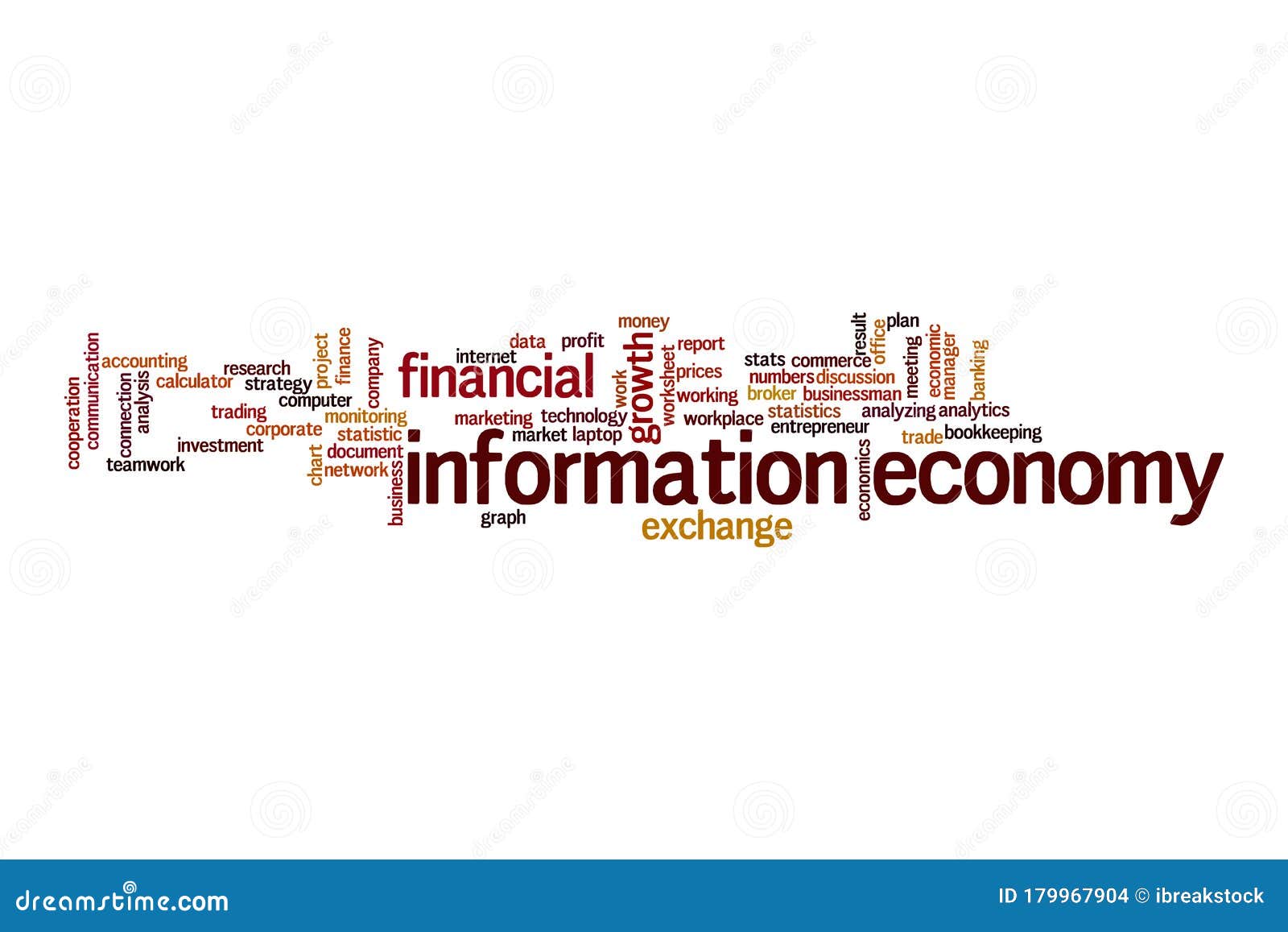 Information Economy Word Cloud Concept Stock Illustration ...