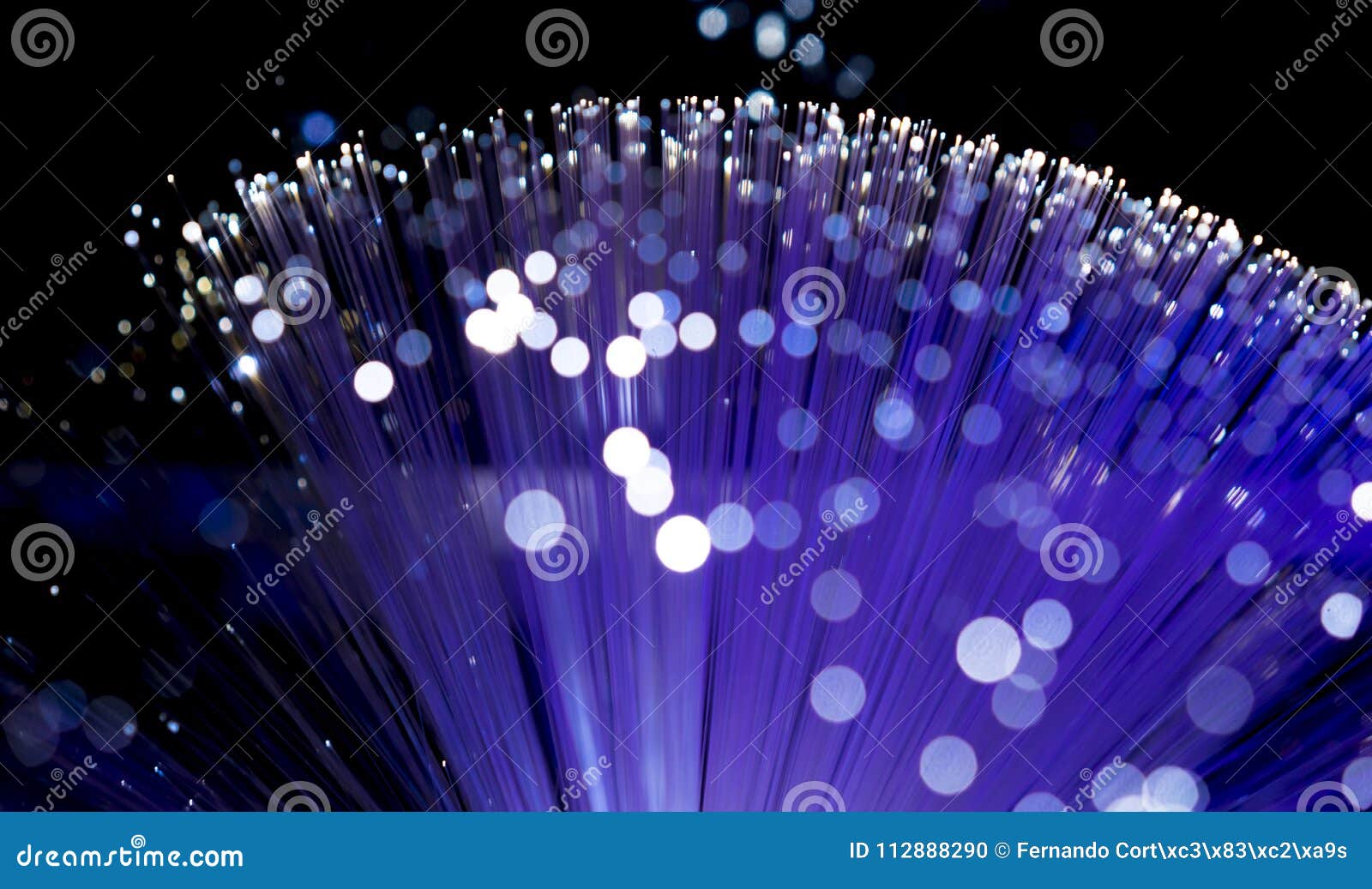 Information, Fiber Optic Showing Data or Internet Communication Stock ...