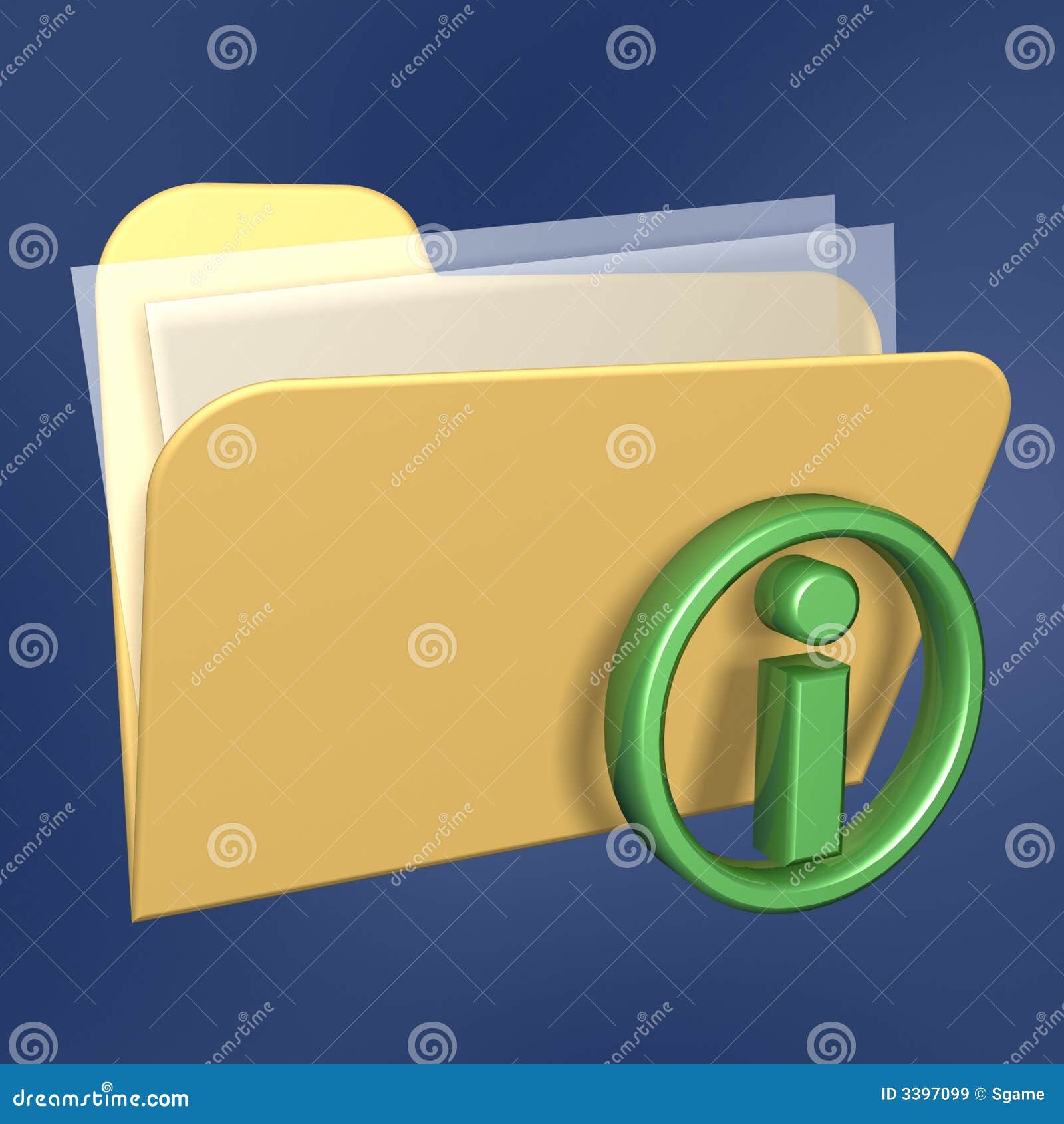 Information files folder stock illustration. Illustration of save - 3397099