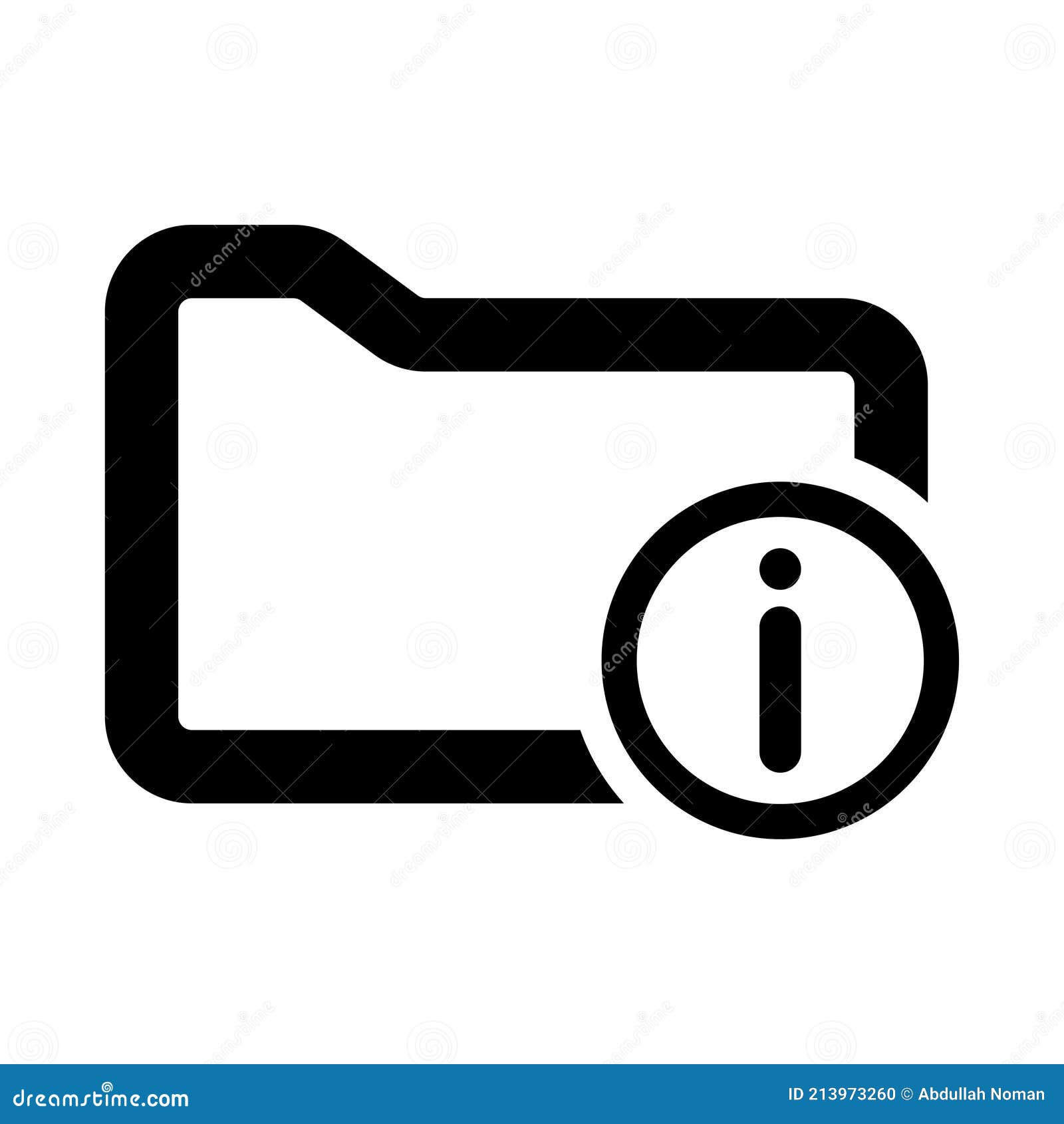 Information Folder Icon Design Stock Vector - Illustration of office ...