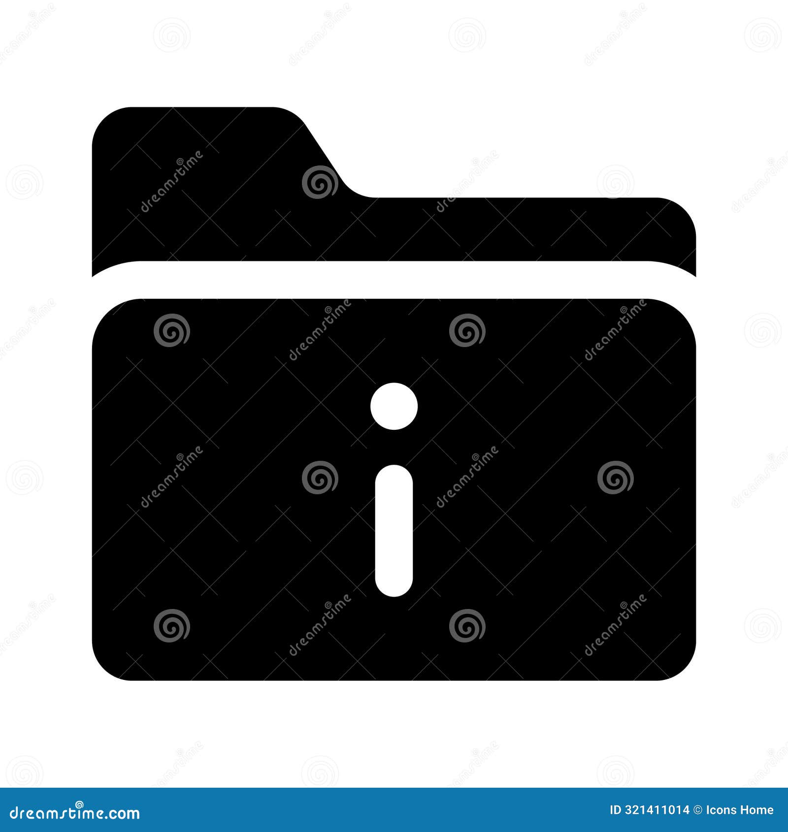 Information Folder Icon Design, Premium Vector Stock Illustration ...