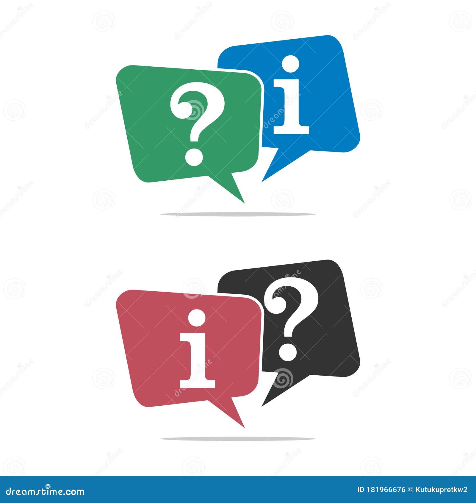 Information and Help Icon Logo Template Illustration Design. Vector EPS ...