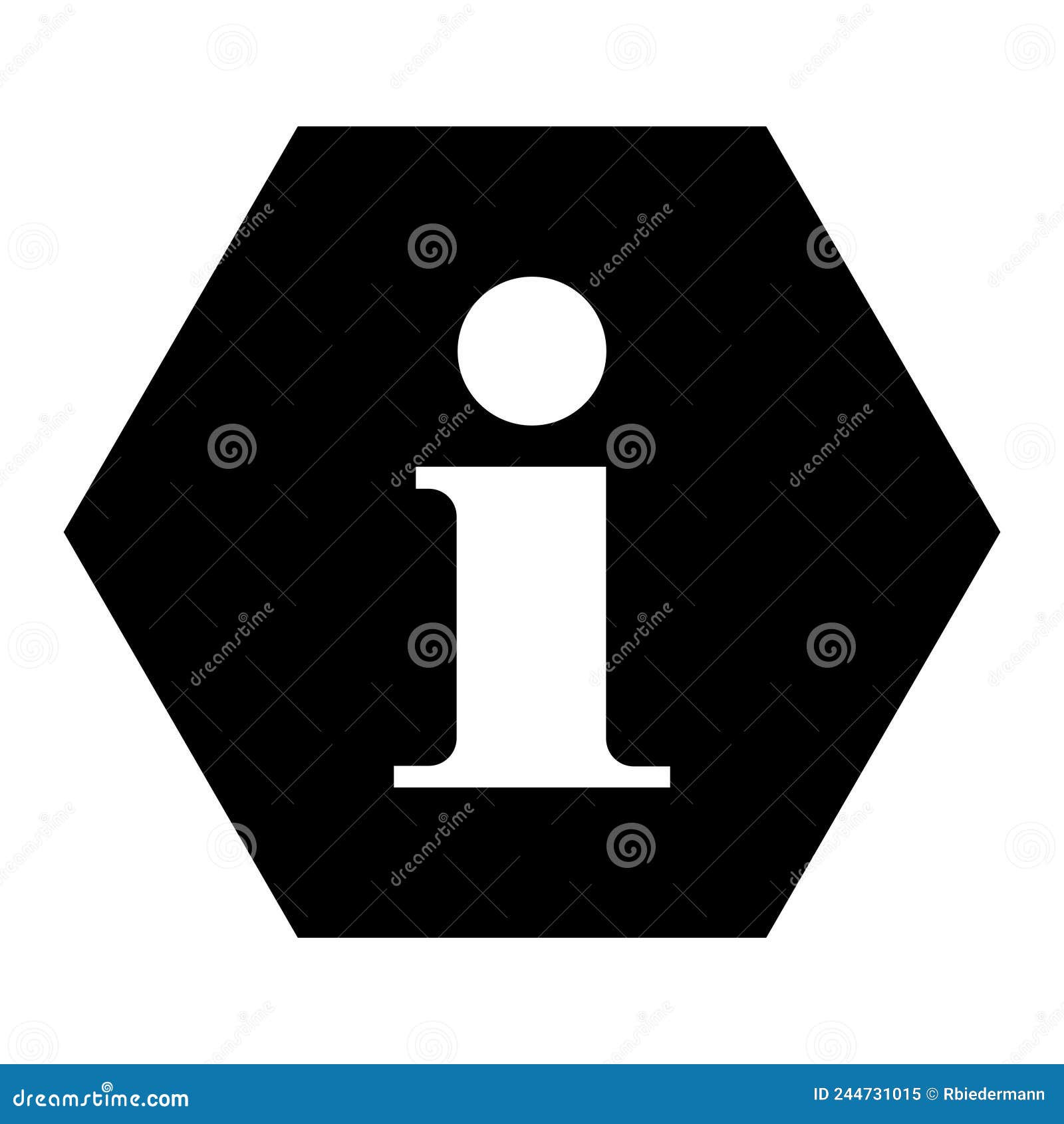 Information and hexagon stock vector. Illustration of hexagonal - 244731015