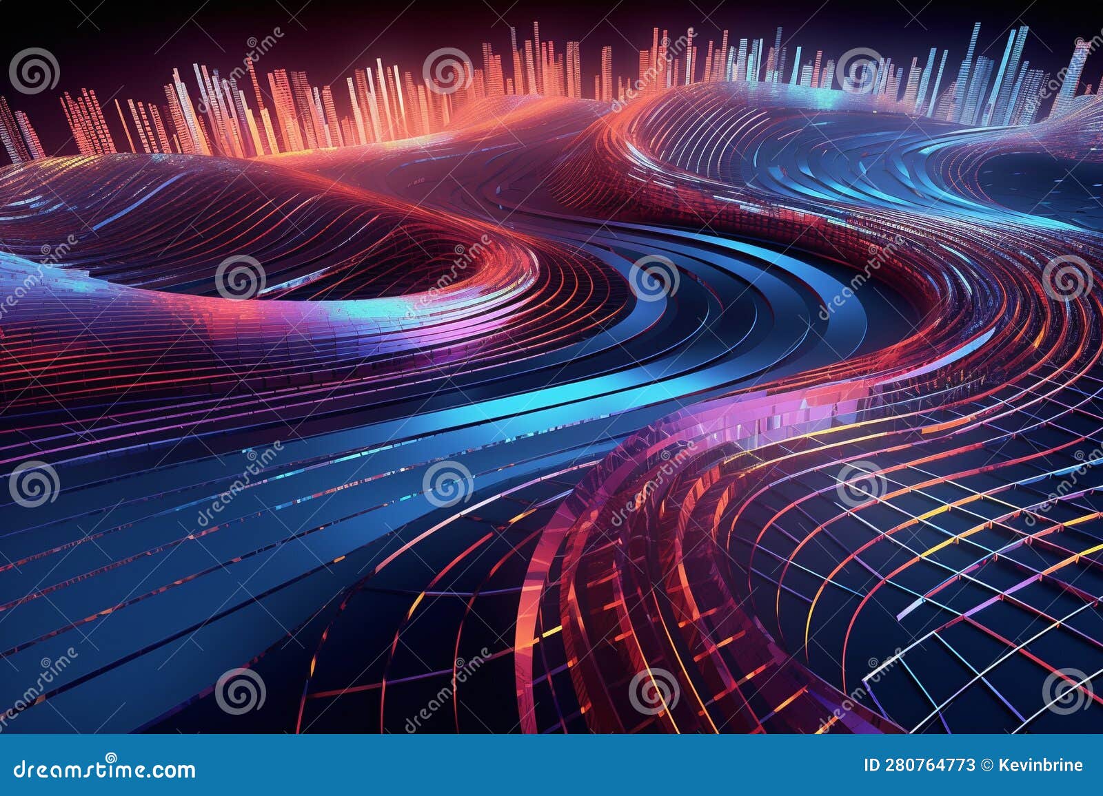 Information Highway Concept Stock Illustration - Illustration of ...