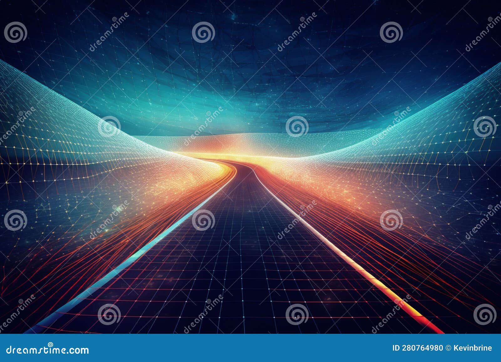 Information Highway Concept Stock Illustration - Illustration of ...