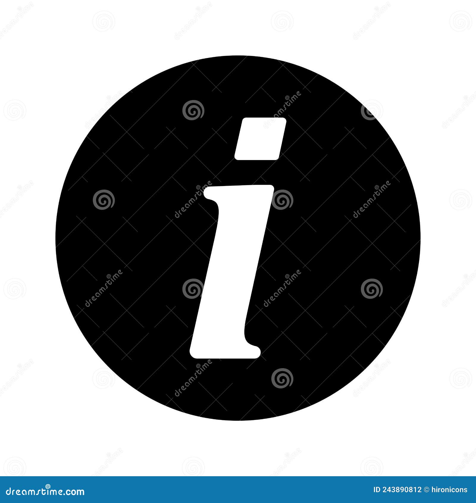 Information Icon. Black Vector Graphics Stock Illustration ...