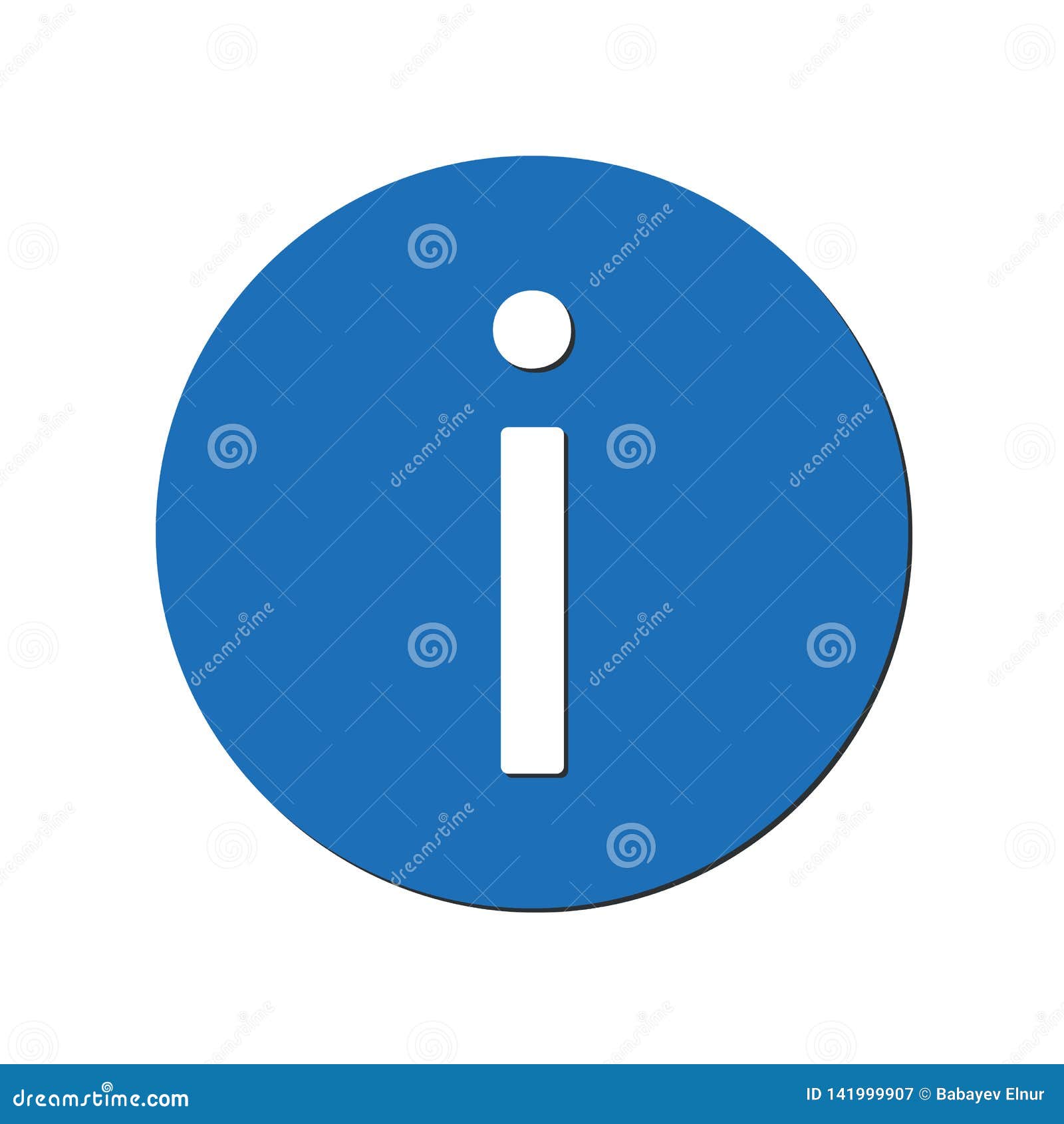 Information Icon in Blue Circle. Vector Illustration Eps10 Stock ...