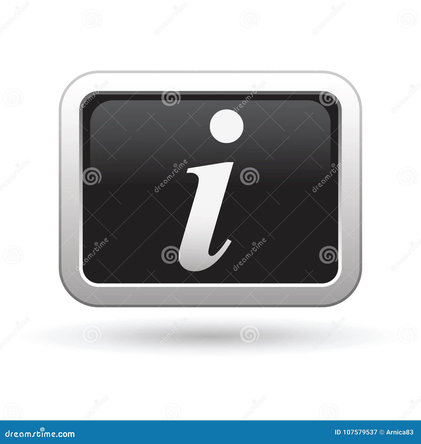Information Icon on the Button Stock Vector - Illustration of ...