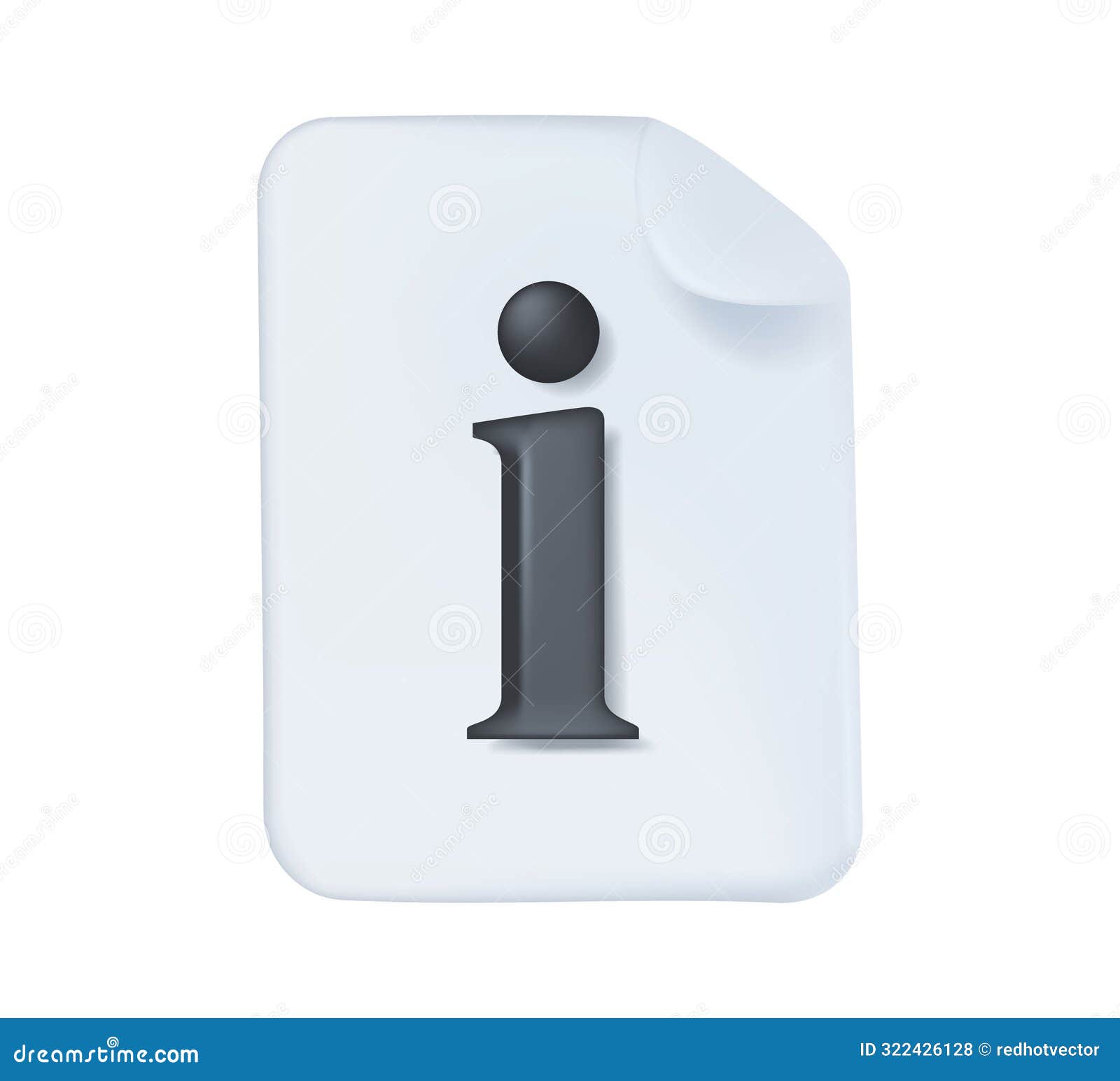 Information Icon with Document and I Symbol. Containing Info, Help ...