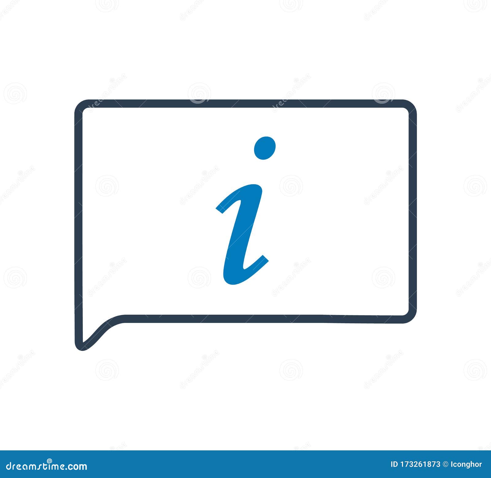 Information Icon. Flat Style Vector Stock Vector - Illustration of ...