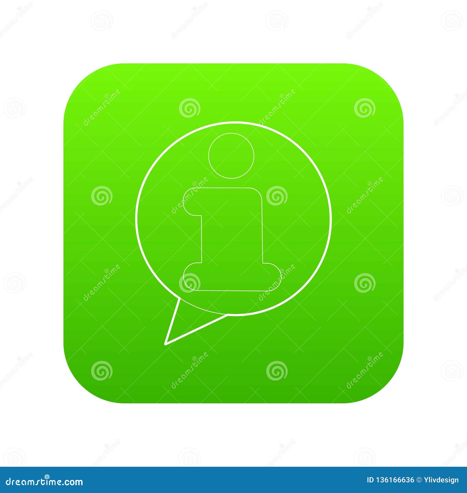 Information Icon Green Vector Stock Vector - Illustration of operator ...