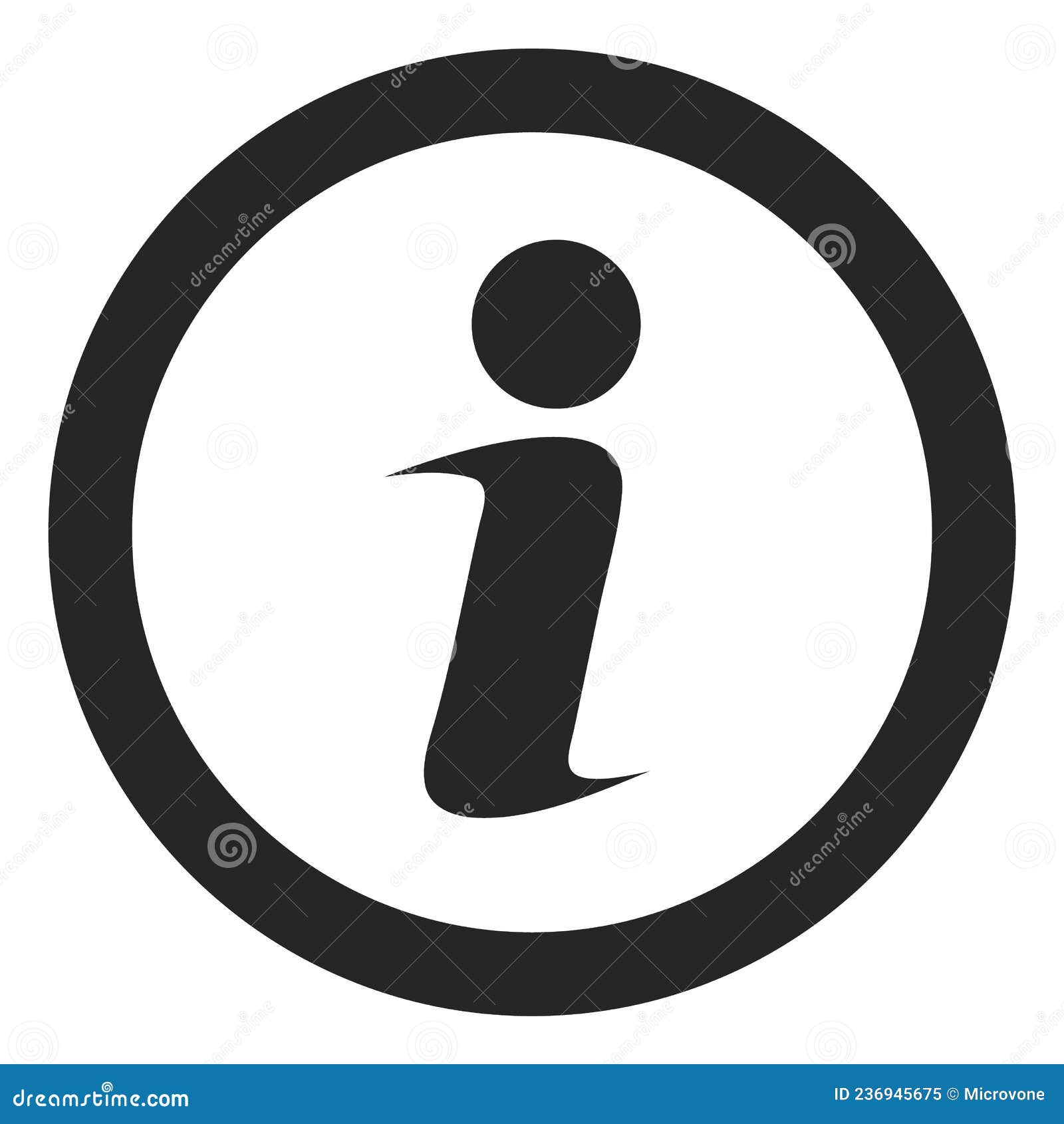 Information Icon. Inform Service Symbol Stock Vector - Illustration of ...