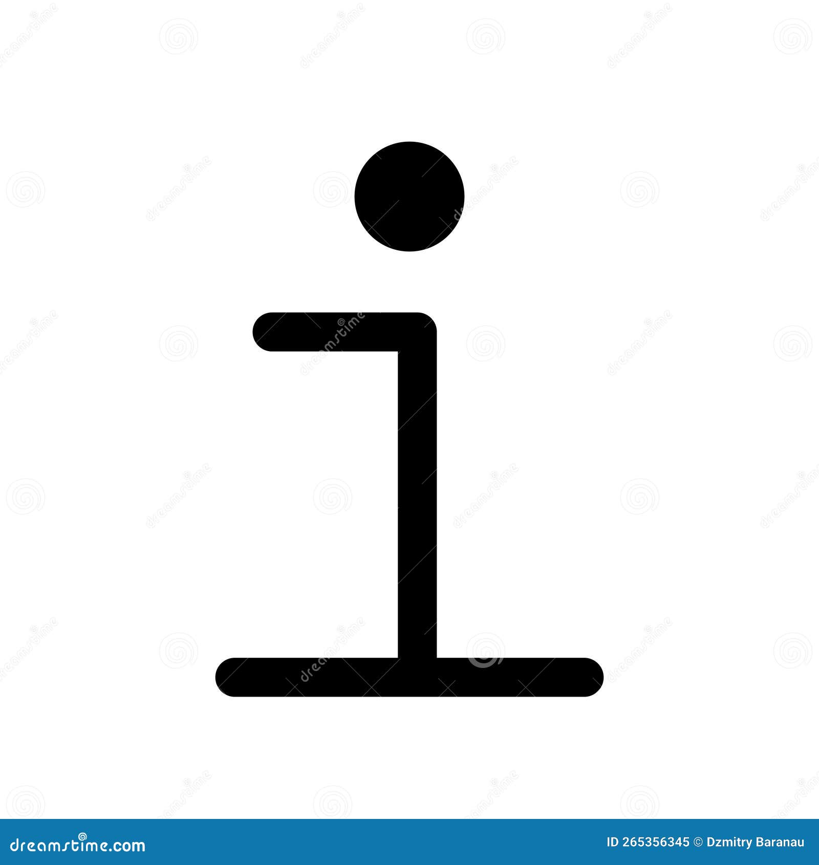 Information Icon Line Isolated on White Background. Black Flat Thin ...